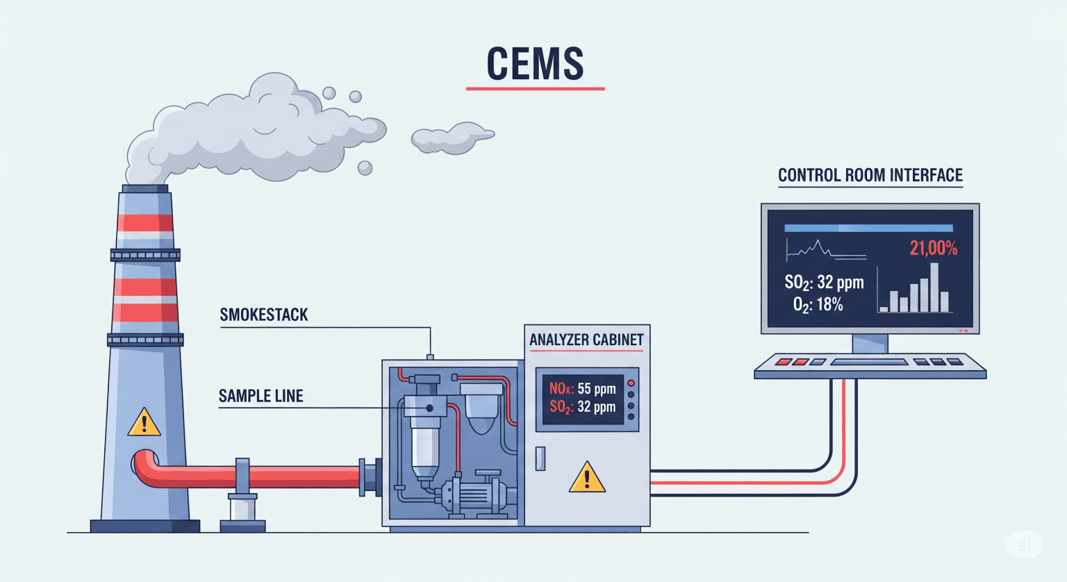 CEMS: Solusi Kepatuhan Emisi Industri | Ekalab
